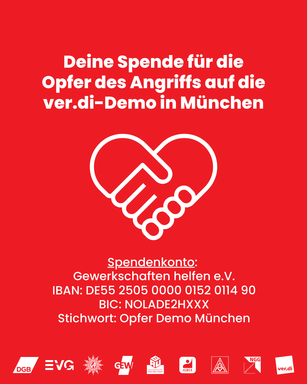 Als Gewerkschaften stehen wir fest zusammen, heute mehr denn je! | DGB